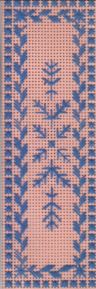 Perforated Paper Bookmark: Geometric Design